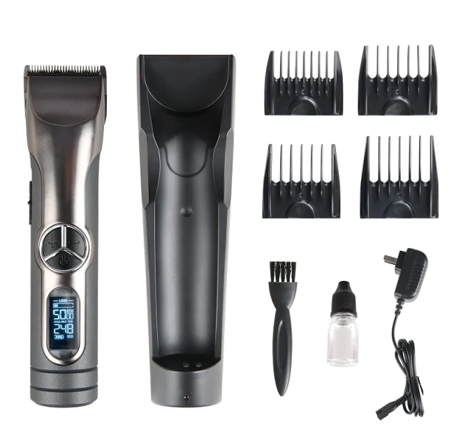 Professional Cordless Rechargeable Hair Clipper Kit For Men With ...