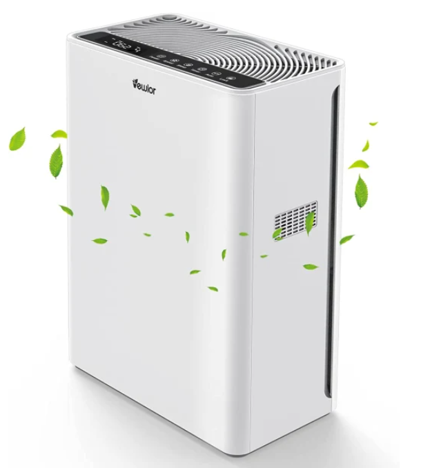 Vewior Air Purifier Ultra Quiet & 5 Timers, 3 Fan Speeds & Auto Mode ...
