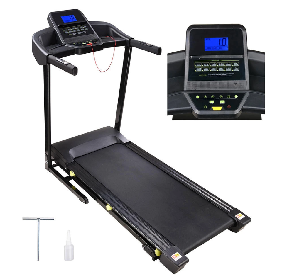 AW Folding Electric Treadmill Running Walking Fitness Machine With LCD ...